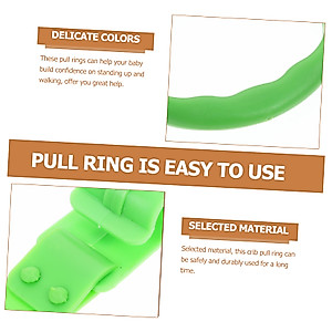 ibasenice 1 Pair Baby Items Baby playpen Baby Bed Cribs cot pp Baby Crib Hanging Rings Pull Rings for Baby Crib Rings for Infant Crib playpen Pull up Rings Baby Balance Exercise Ring Toddler