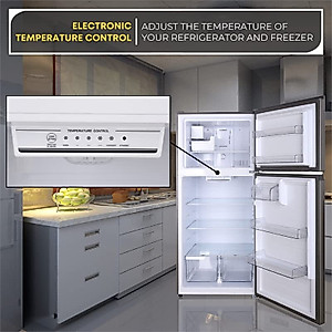 Conserv 21cu.ft. Top Freezer Refrig Icemaker Frostfree No Fingerprint (Stainless)