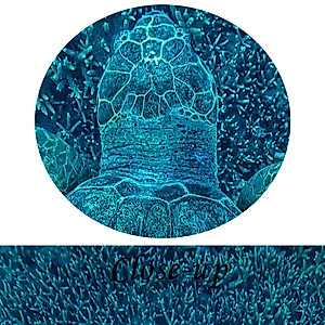 KREATIVE ARTS - Green Turtle Hidden in Coral Canvas Prints Sea Wall Art Underwater Sea Painting Print On Canvas Animal Pictures Framed Artwork For Home Office Decoration Gift 24x36inch