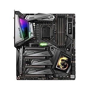 MSI MEG Z390 GODLIKE LGA1151 (Intel 8th and 9th Gen) M.2 USB 3.1 Gen 2 DDR4 Wi-Fi SLI CFX Extended ATX Z390 Gaming Motherboard