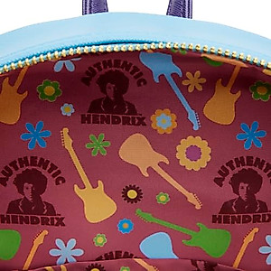 Loungefly Jimi Hendrix Psychedelic Landscape Zip Mini Backpack