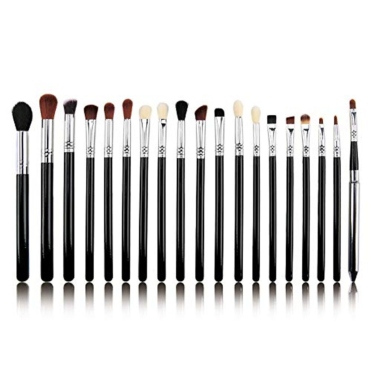 Professional Eye Shadow Makeup Brush Set, COSHINE 19pcs Eye and Lip Premium Synthetic Cosmetic Brushes Kit