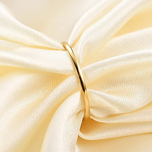 VQYSKO 2PCS 1mm/2mm/3mm14K Gold Filled Rings Stacking Rings for Women Stackable Thin Silver/Gold/Black Ring Plain Statement Band Comfort Fit, Size 3-10 (Gold-1MM-2PCS, 4)