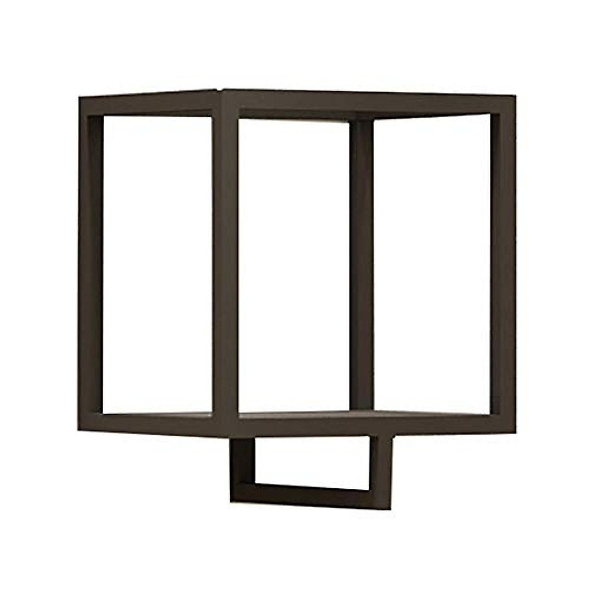 PIBM Stylish Simplicity Shelf Wall Mounted Floating Rack Shelves Coat Rack Metal Display Stand Decoration Bedroom Bathroom Clothing Store,4 Styles, Black , 100x30x40cm