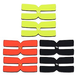 Lixada 6Pcs 3g Tennis Racket Weight Balance Strips Silicone Tennis Racquet Tapes