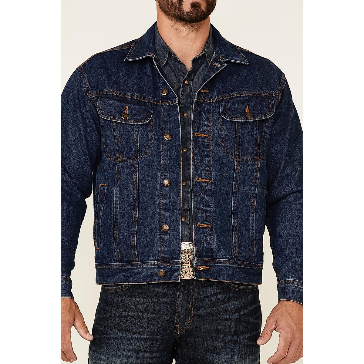 Wrangler Men's Big & Tall Unlined Denim Jacket,Antique Indigo,3XL