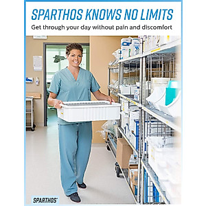 Sparthos Circulation Socks (20-30 mmHg) Wide Calf - Knee High Sock for Compression, Travel, Medical Support, Pregnancy, Nurses - Dr Sock Soothers Ankle Brace - Mens and Womens Plus (Blue-LXL-Wide)