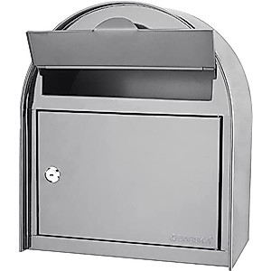Barska Wall Mount Multi-Purpose Locking Mail Suggestion Drop Box with Key Lock for Home Office Classroom