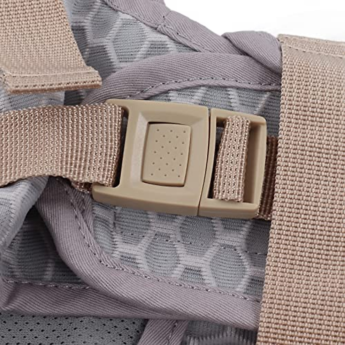 Baby Walking Harnesses, Handheld Kids Walk Helper Lightweight Adjustable Detachable Crotch Pad Handheld Toddler Walk Assistant Belt for 8‑24M Webbing, Mesh Material(Monsoon Grey-Profile Mesh)