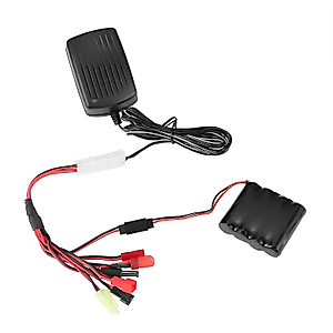 Szwisechip Delta Peak Detection NiMH/NiCd Battery Charger 3.6V-10.8V Airsoft Batteries, RC Car, RC Truck, Air Gun,RC Airplanes, for Standard/Mini Tamiya, JST, T Plug, JR FUTABA...