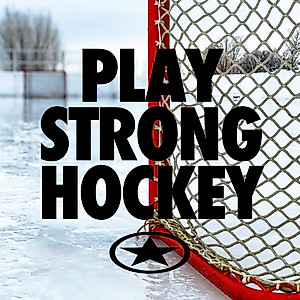 Play Strong Hockey Birthday Card 1-Pack (5x7) Power Player Illustrated Sports Birthday Cards Greeting Cards- Awesome for Hockey Players, Coaches and Fans Birthdays, Gifts and Parties!