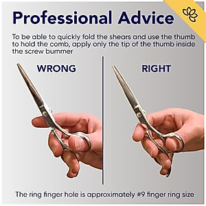 Equinox Razor Edge Series Professional Hair Scissors - 6.5” Premium Japanese Stainless Steel Hair Cutting Scissors, Hair Shears for Hair Cutting, Barber Accessories & Hair Salon Supplies - Silver