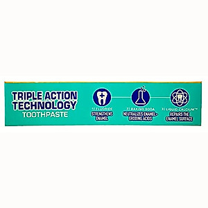 ARM & HAMMER Enamel Defense Toothpaste, Crisp Mint 4.3 oz (Pack of 4)