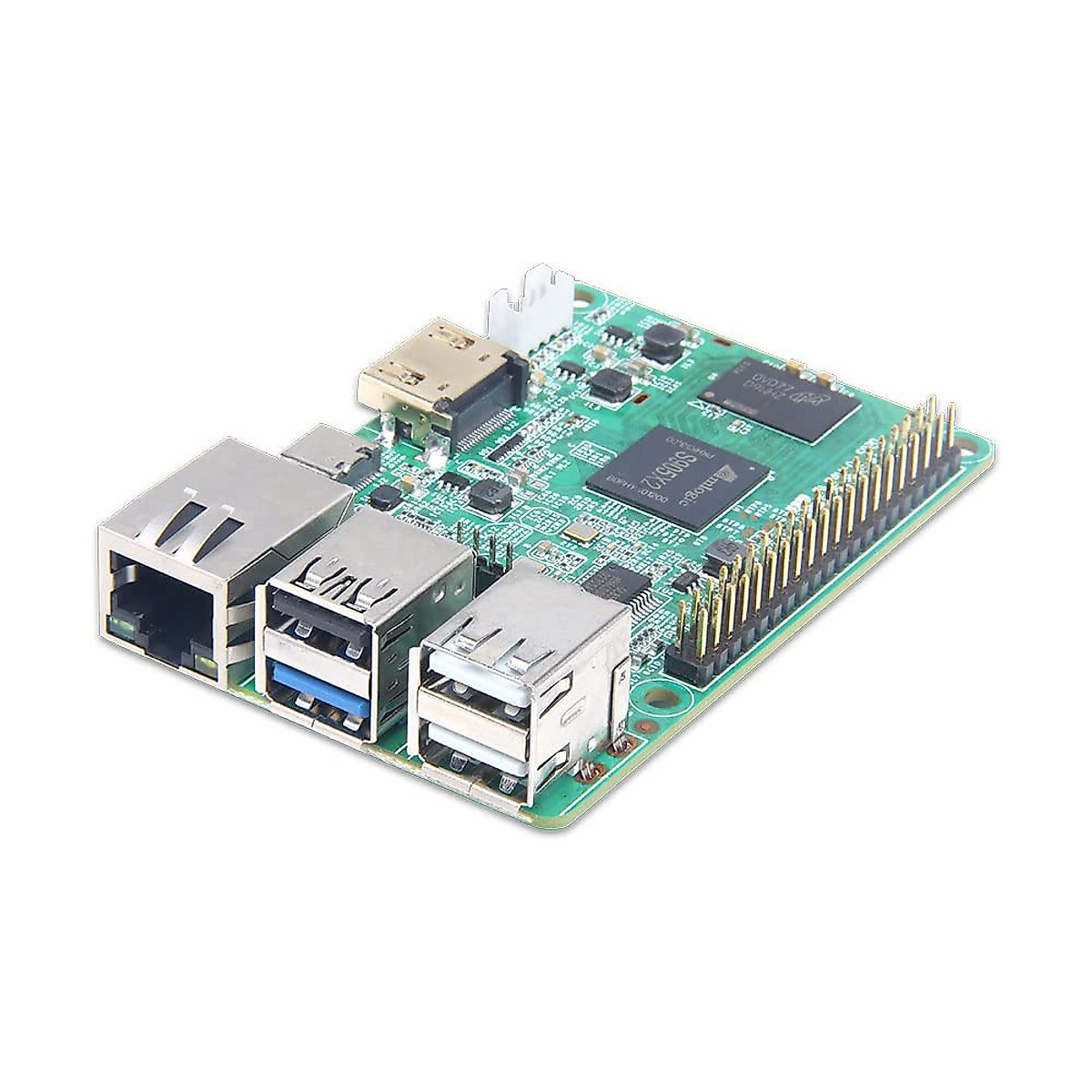 Geniatech DIY 4K Single Board, Card-Sized High Performance Board Moudle, Android 9.0 Quad-core Cortex-A55 2GB+8GB WiFi Bluetooth, for The Field of Teaching,Research, Industrial Computer