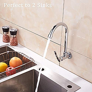 Flexible Swivel Kitchen Sink Faucet with Single Handle,Cold Water Filter Faucet,Wall Mounted
