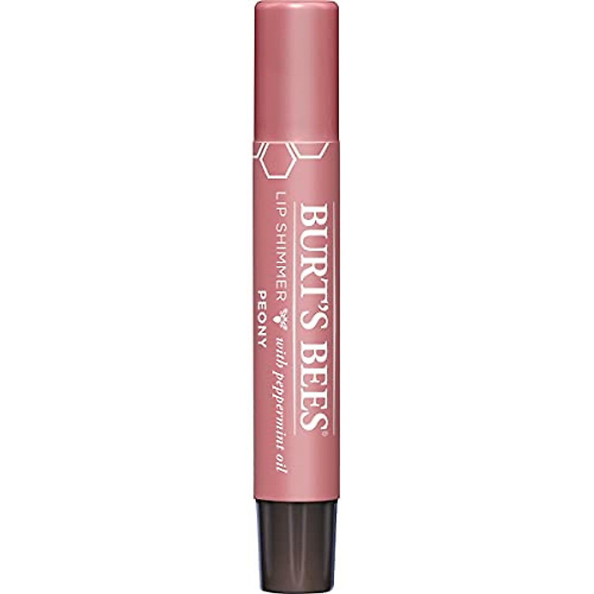 Burt's Bees 100% Natural Moisturizing Lip Shimmer, Peony - 1 Tube