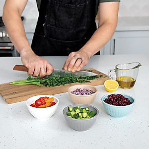 Nordic Ware Mini Prep and Serve Mixing Bowls Set, 4-Piece, Earth-Tones