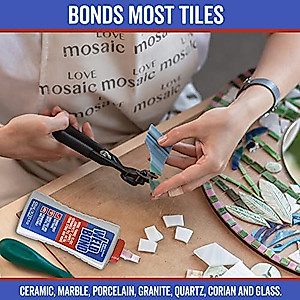 Weldbond Multi-Surface Glue, Bonds Most Anything! Non-Toxic Glue, Use as Wood Glue or on Glass Crafts Ceramic Tile Mosaic Stone Fabric Carpet Metal & More. Dries Crystal Clear 14.2 oz / 420ml