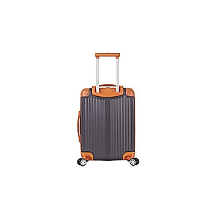 Rockland Berlin Hardside Expandable Spinner Wheel Luggage Set, Charcoal, 3-Piece (20/24/28)