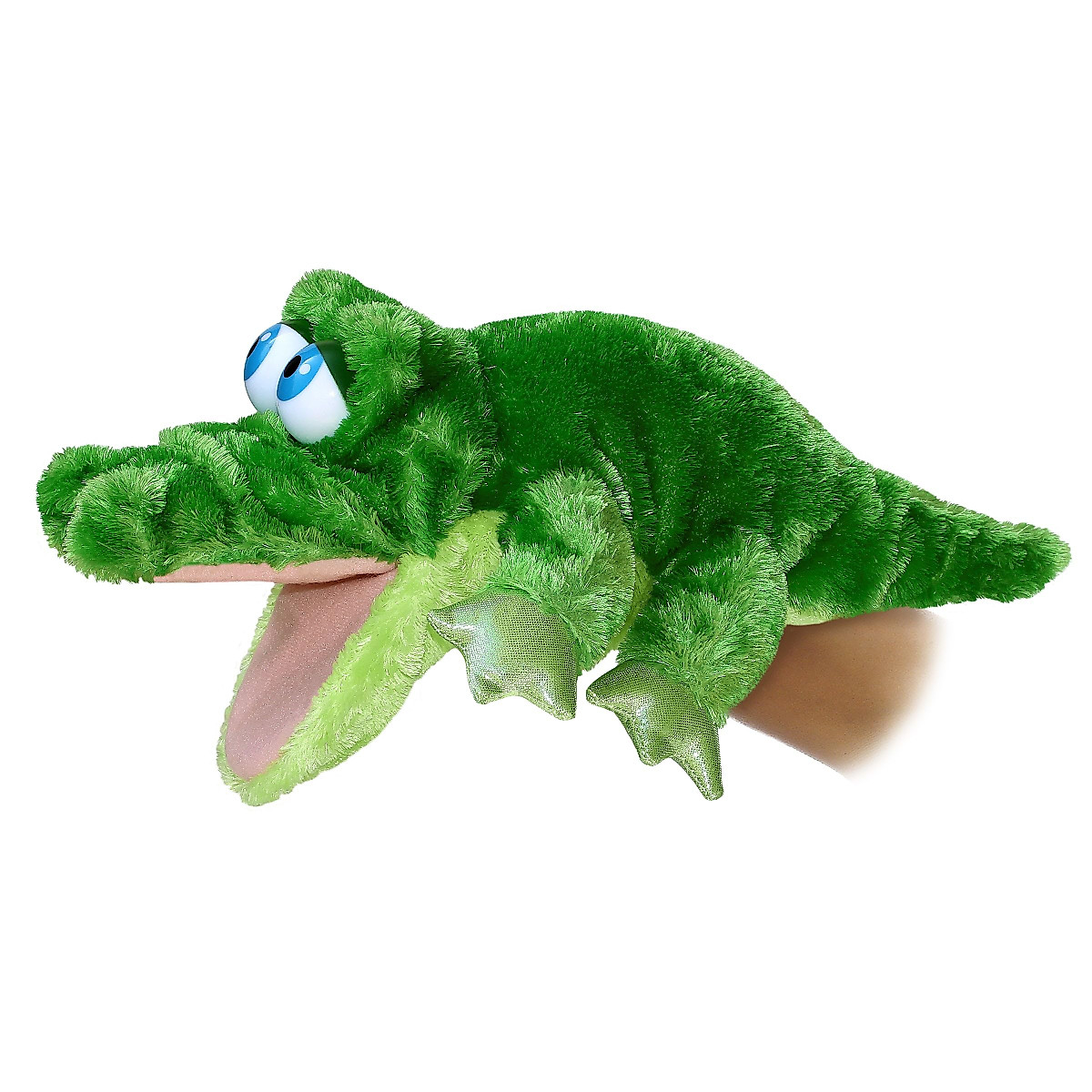 Aurora 32180 14" Grator The Alligator Body Plush Puppet, Multicolor