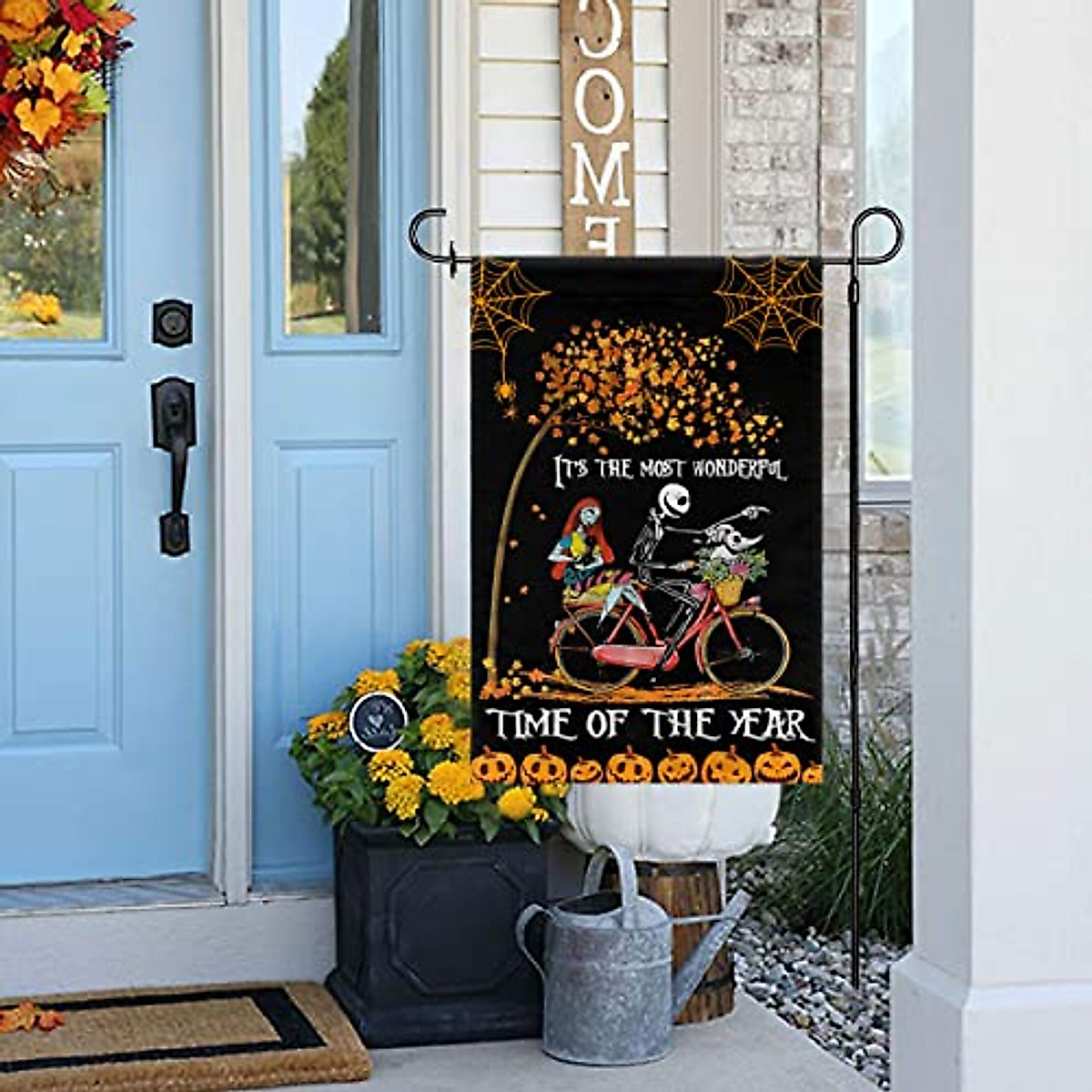 2pcs Classic Horror Movie Halloween Garden Flag Vertical Double Side Printing, Halloween Decorations Yard Outdoor Decoration 12" x 18"