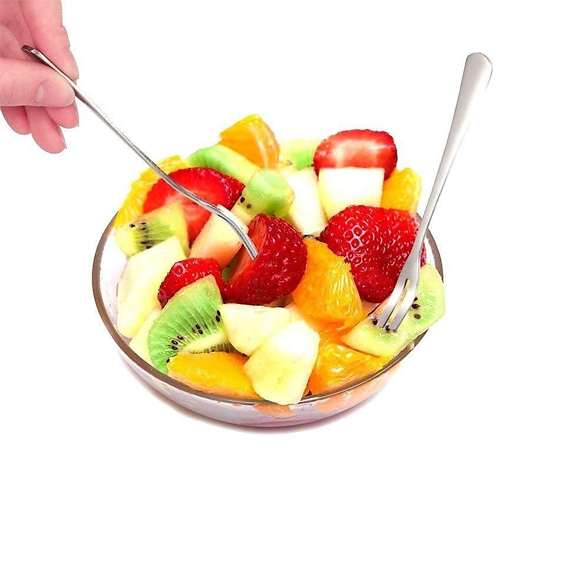 20 Pack Appetizer Dessert Forks, Stainless Steel Mini Salad Fruit Tasting Forks Cocktail Fork (Appetizer)