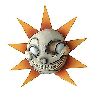 xkcostume Security Breach Sun Moon Clown Masks Cosplay Costume Props Halloween Accessories Latex (orange)