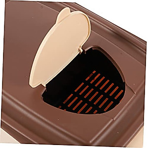 KICHOUSE 1 Set Tea Residue Bucket with Lid Tea Residue Filter Bucket Container with Lid Table Top Bin Garbage Can Mini Containers Small Wastebasket Drain Tray Office Desktop Pp