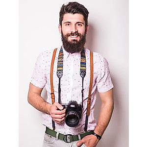 Funtery 3 Pieces Men Canvas Belt with Metal Double D Ring Buckle Military Style Casual Belts Fabric Canvas Waist Belts Closure Canvas Cloth Belts for Men and Women (Army Green, Black, Dark Blue)