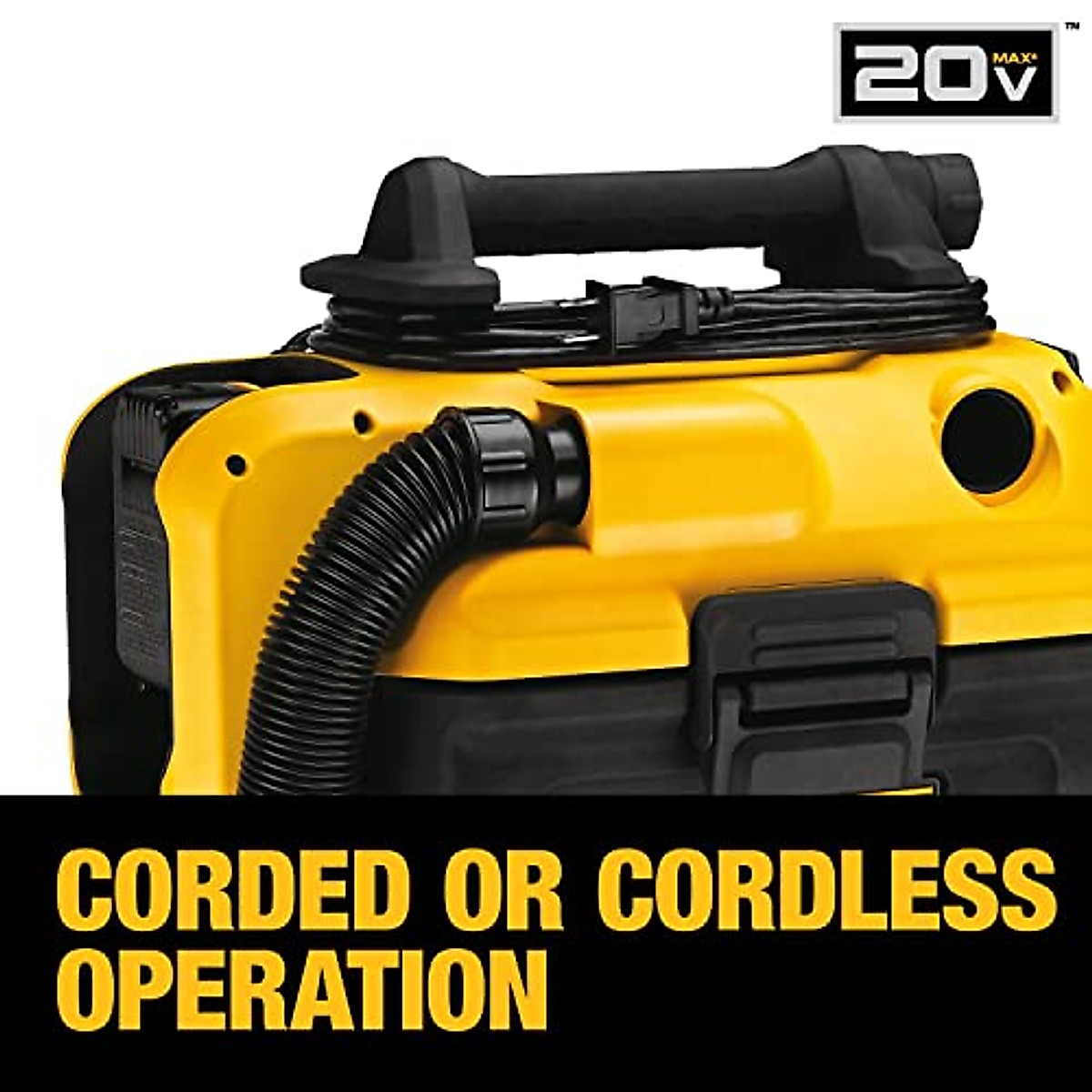 DEWALT 20V MAX Vacuum, Wet/Dry, Tool Only (DCV581H)