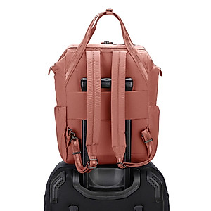 Pacsafe Women's Citysafe CX 17L Anti Theft Backpack-Fits 16 inch Laptop, ECONYL Rose, One Size