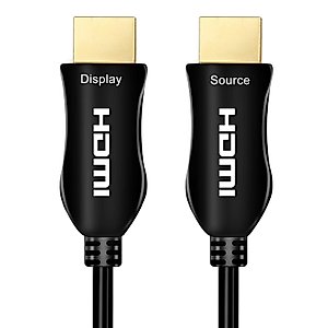iBirdie 4K Fiber Optic HDMI Cable 200 Feet, 62 Metre, Work on Full 4K 60Hz HDR, HDCP 2.2, 1440p 144Hz, 18Gbps High Speed Ultra HD, Directional Active Cord Compatible for Apple-TV Ps4 Xbox