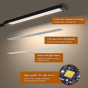 iZELL Book Light, LED Reading Light Clip On [3 Color Modes & 10 Brightness Levels] Flexible Gooseneck Book Reading Lamp for Kids Reading in Bed at Night Clip Bedside Table Headboard Dorm