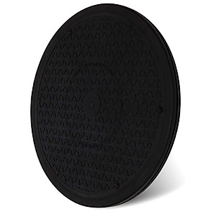 FUNSHION Lazy Susan 12 Inch Art Turntable for Painting, Heavy Duty Rotating Swivel with Steel Ball Bearings Stand for Monitor, TV, Potted Plants, Art Turntable(2PCS, Black)