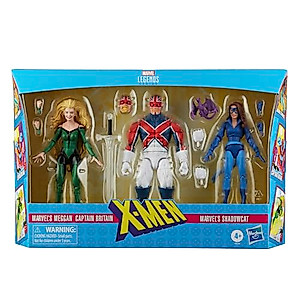Marvel Legends Series Excalibur Multipack, Includes Captain Britain, Meggan, Shadowcat, 9 Accessories