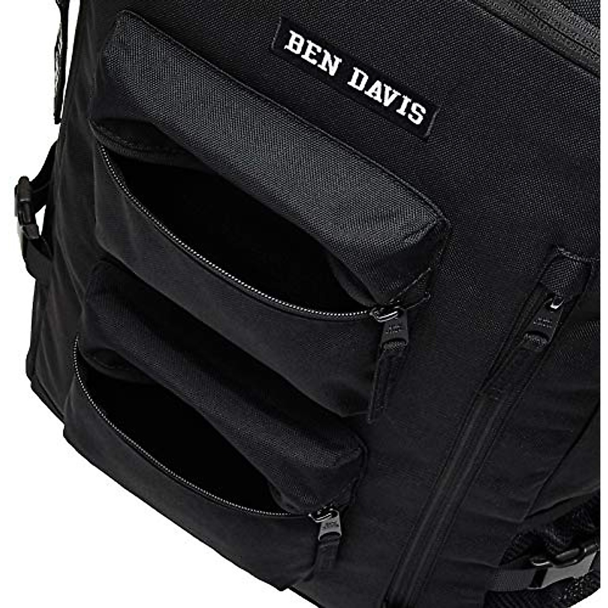 BEN DAVIS(ベンディビス) Men's Backpack, Black (Black 19-3911tcx)