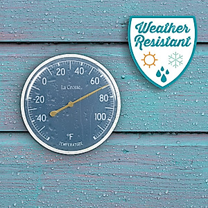 La Crosse 104-1512BL-TBP 5 inch Blue Dial Bracket Thermometer