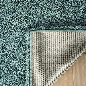 SAFAVIEH California Shag Collection Accent Rug - 4' x 6', Light Blue, Non-Shedding & Easy Care, 2-inch Thick Ideal for High Traffic Areas in Entryway, Living Room, Bedroom (SG151-6060)