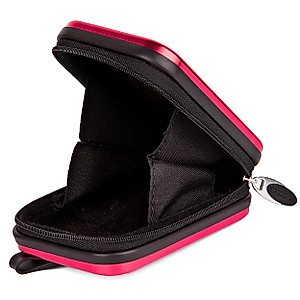 VanGoddy Pascal Metal Carrying Hard Case for Sony Cyber Shot DSC Model W560 W570 W610 W620 W650 W690 W710 W730 W800 Point and Shoot Digital Cameras (Pink)