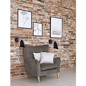 Kenroy Home 12'' Wall Sconce, Matte Black/Antique Bronze