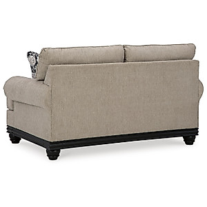 Signature Design by Ashley Elbiani Classic Loveseat for Living Room, Light Gray