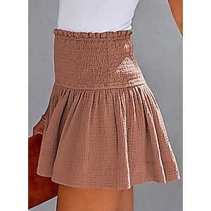 Dokotoo Shorts Women Cute Beach Outfits Shorts High Elastic Plus Size 2023 Summer Clothes Shorts Vacation Outfits Pants Pink Small