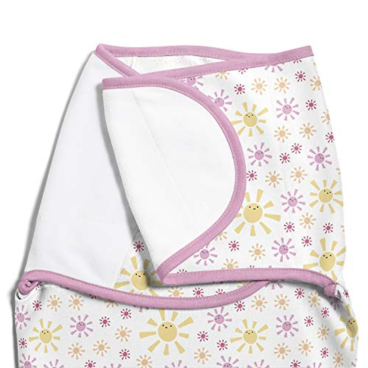 SwaddleMe Luxe Whisper Quiet Swaddle – Size Small/Medium, 0-3 Months, 2-Pack (You Are My Sunshine) Extra-Soft Newborn Swaddle Wrap With Silent Fabric Closure and Bottom Zipper for Diaper Changes