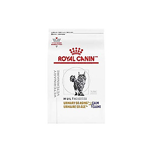 Royal Canin Veterinary Diet Feline Urinary SO Aging 7+ + Calm Dry Cat Food 6.6 lb
