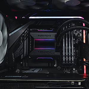 Phanteks (P-GO280MP_DBK01) Glacier One 280MP D-RGB AIO Liquid CPU Cooler, Infinity Mirror Pump Cap Design, 2X Silent 140mm MP PWM Fans, Black