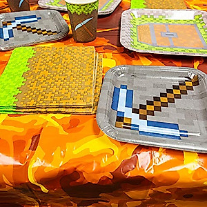 Blue Orchards Fire Table Covers (Pack of 2) - 54"x108" XL - Fire Party Supplies, Fire Table, Dragon Birthday Party, Fire Backdrop, Firefighter Birthday Supplies, Flame Decorations, Flame Table Cover