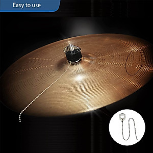 Cymbal Sizzler Chain Drum Set Stainless Steel Drum Cymbal Extension Chain Stainless Steel Cymbal Rattler Sizzler Extension Chain For Drum Jazz Set 5 Pack