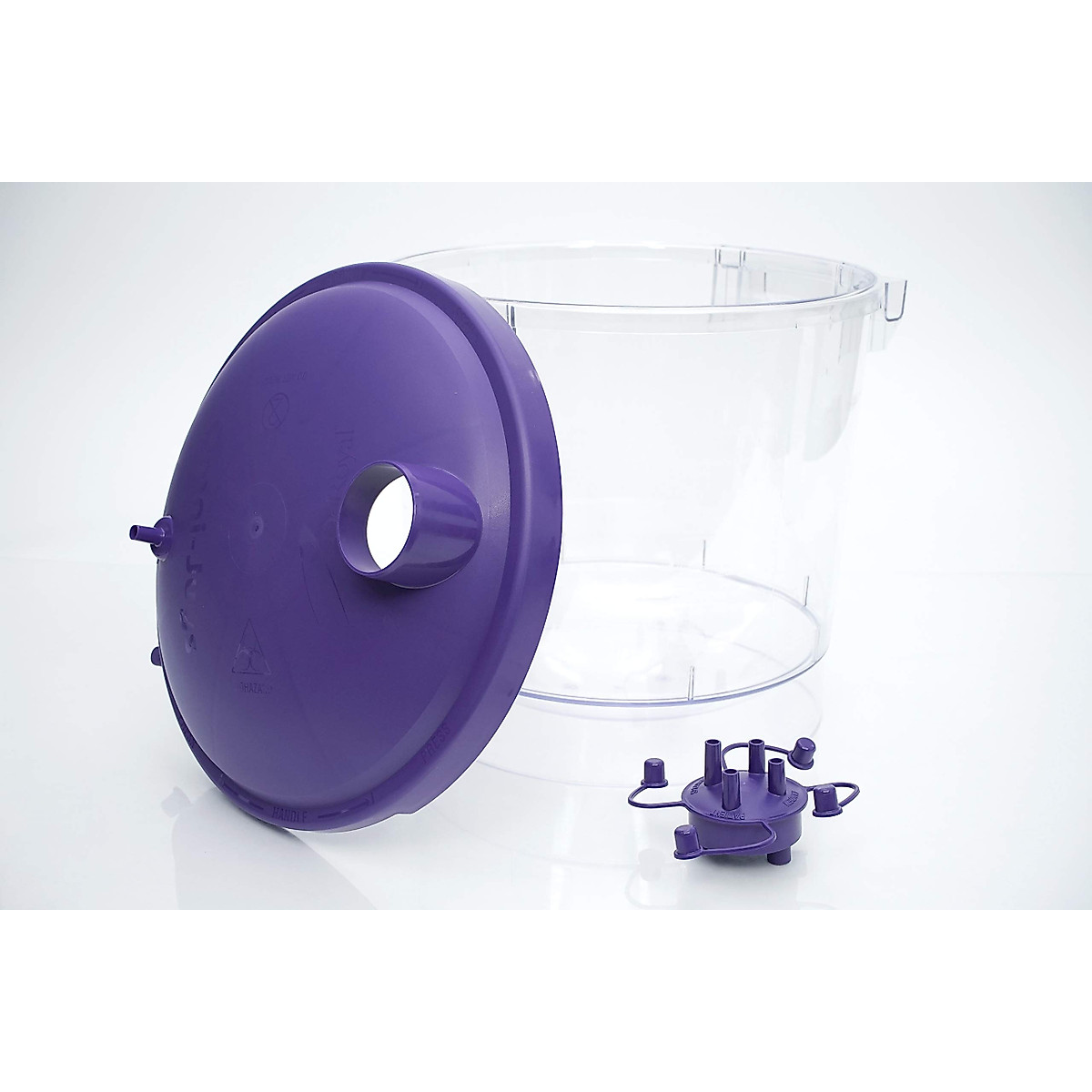 DeRoyal 5036-00 Industries Omni-Jug Suction Canister, Large Volume, 16000cc, Pack of 4