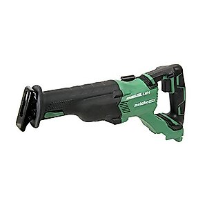 Metabo HPT Cordless Reciprocating Saw | Tool Only | No Battery | 3-Mode Selector W/Auto Mode | Tool-Less Blade Changing System | Large Rafter Hook | Lifetime Tool Warranty | Brushless | CR18DBLQ4