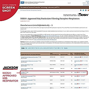 Jackson Safety N95 Mask NIOSH-Approved – 50 Pack – USA Made Disposable Face Protection Filter Shield & Particulate Respirator with Head and Neck Straps, Pouch Style with Large Breathing Chamber, White